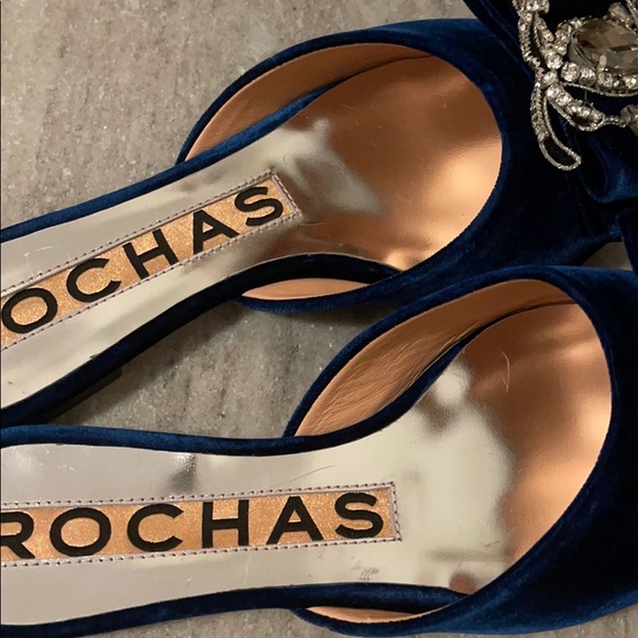 Rochas | Shoes | Rochas Paris Velvet Mules | Poshmark